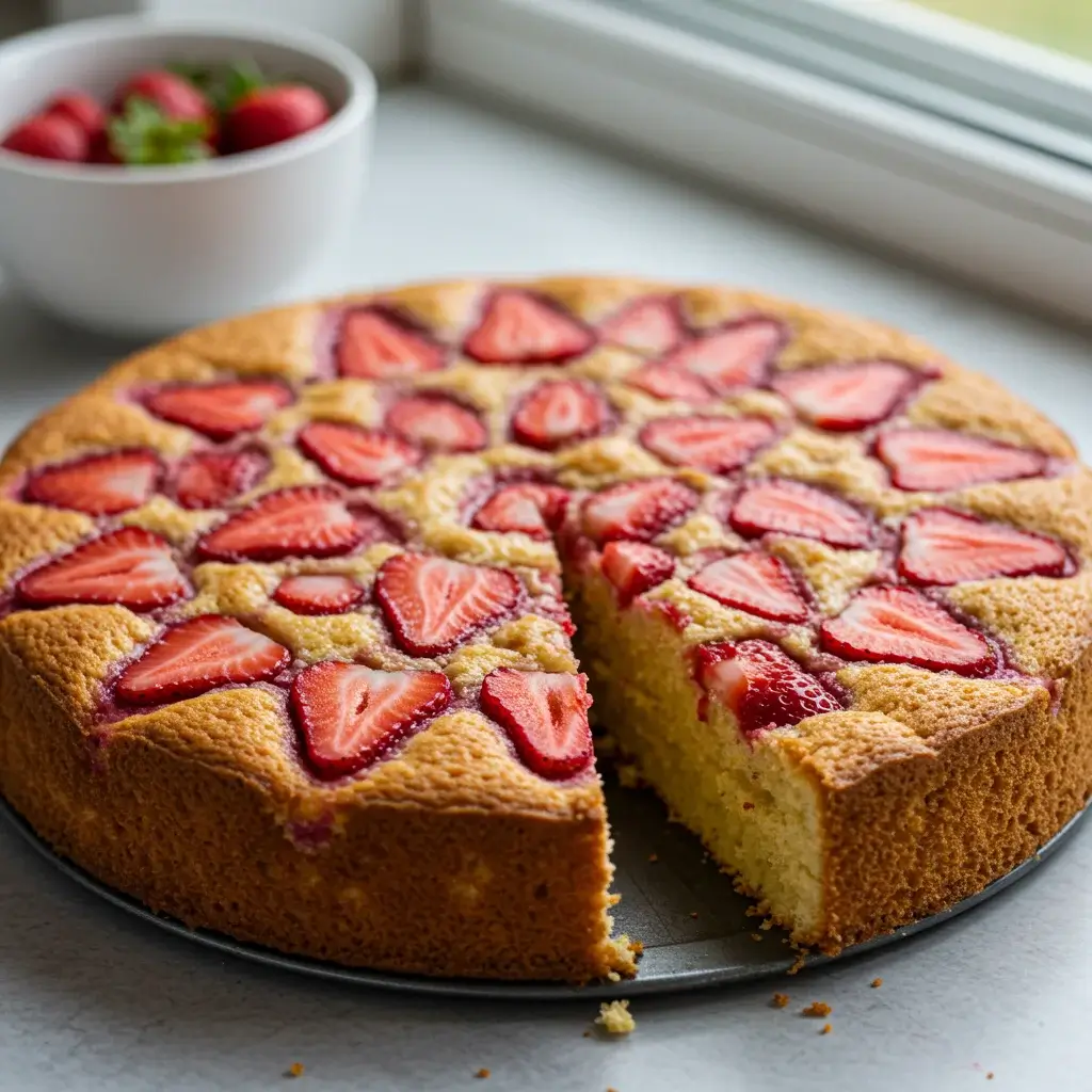 Juicy Strawberry Drizzle Cake – OurKitchenRecipe.com