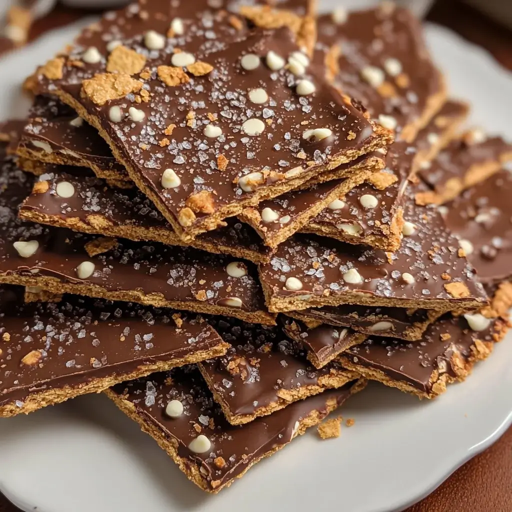 Graham Cracker Chocolate Bark - OurKitchenRecipe.com