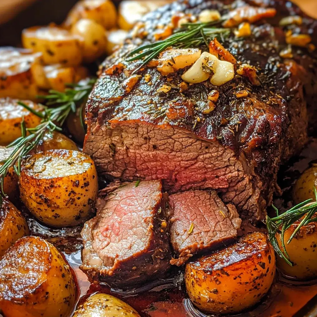 Garlic Herb Beef Easter Roast - OurKitchenRecipe.com
