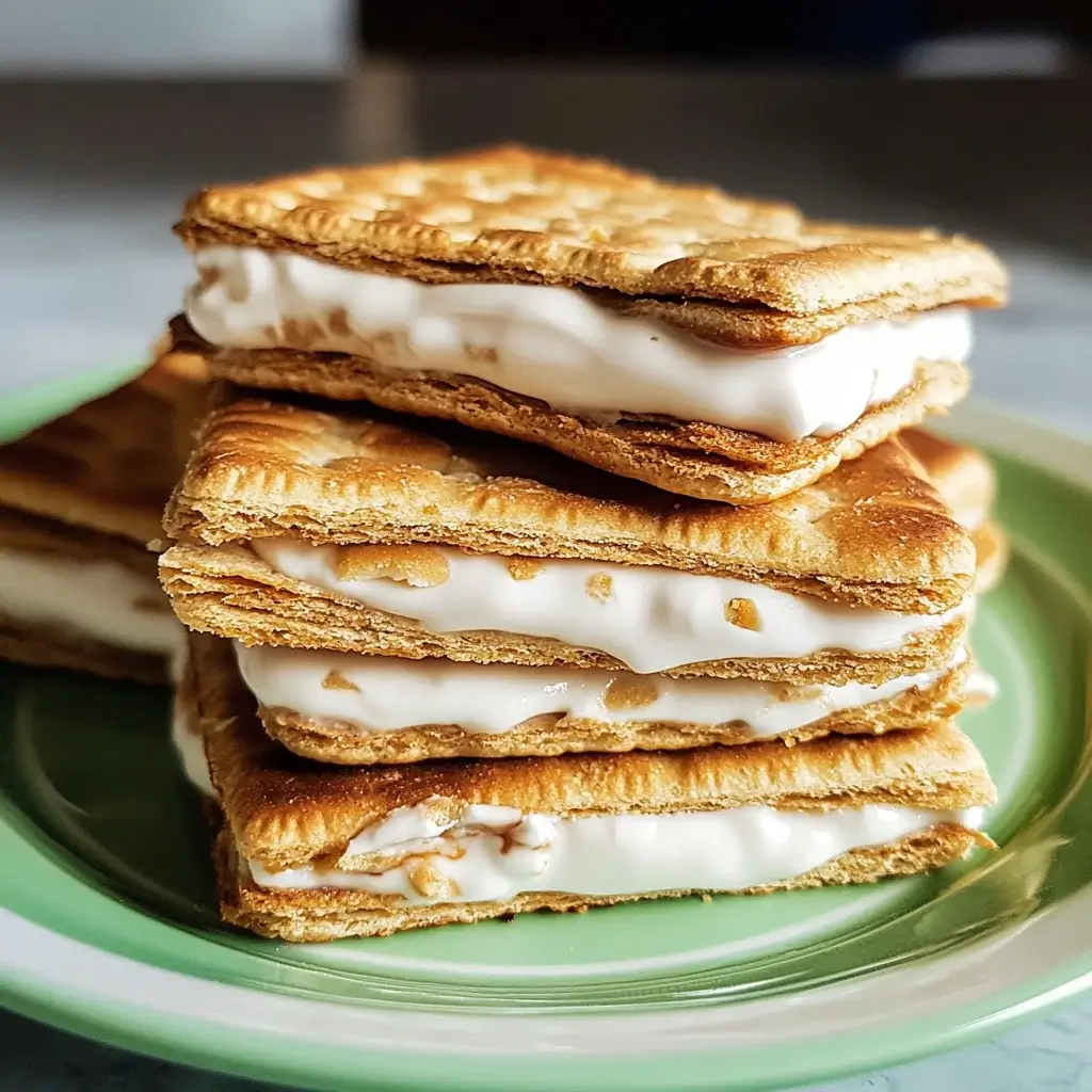 Mini Graham Cracker Sandwiches - OurKitchenRecipe.com