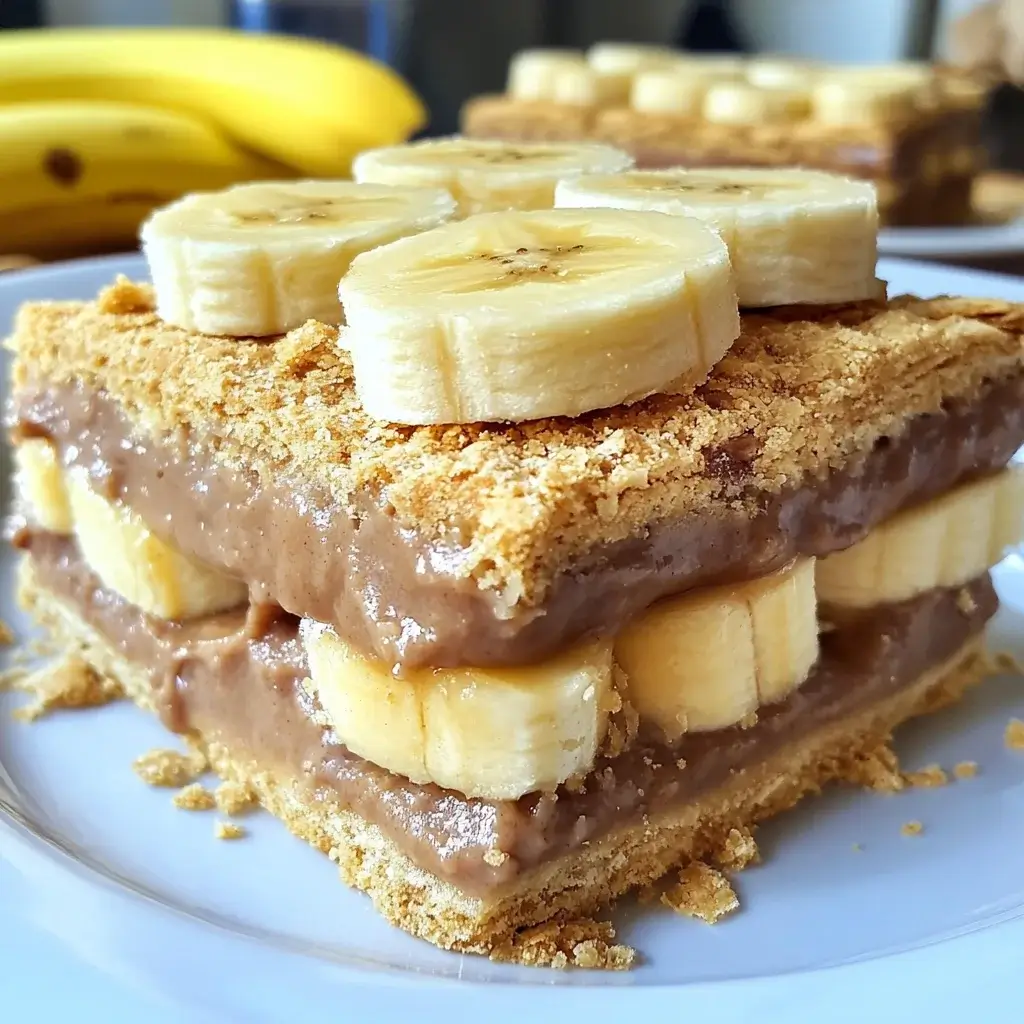 Graham Cracker Banana Stacks – OurKitchenRecipe.com