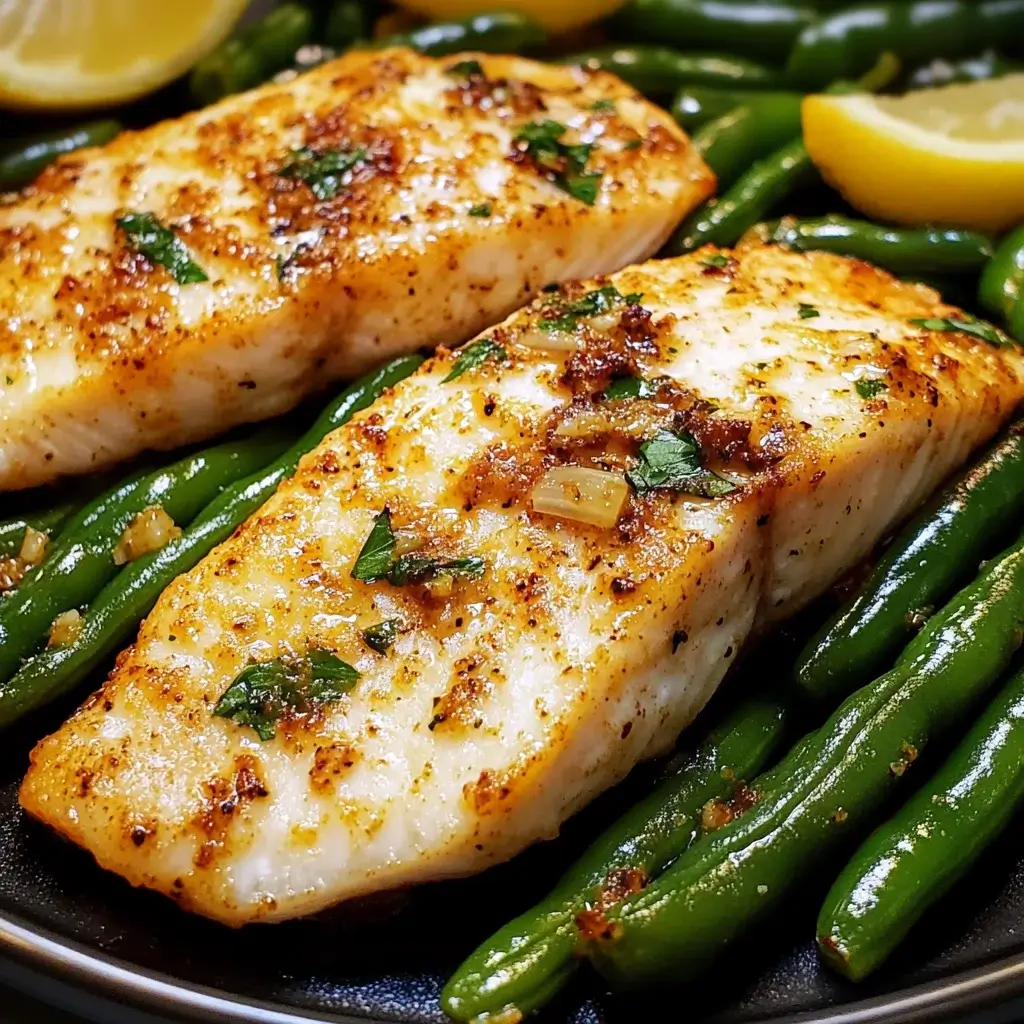 Lemon Garlic Tilapia with Green Beans – OurKitchenRecipe.com