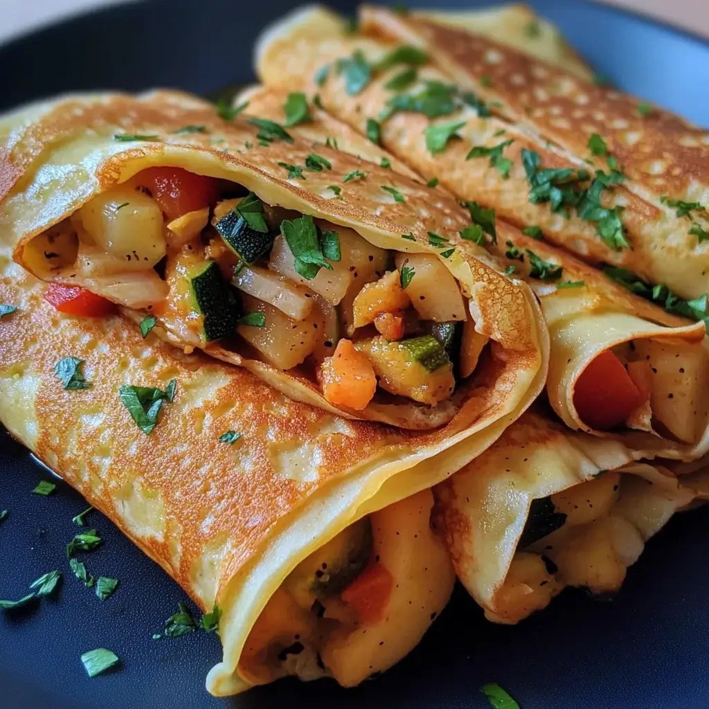 Savory Vegetarian Vegetable Crepes – OurKitchenRecipe.com