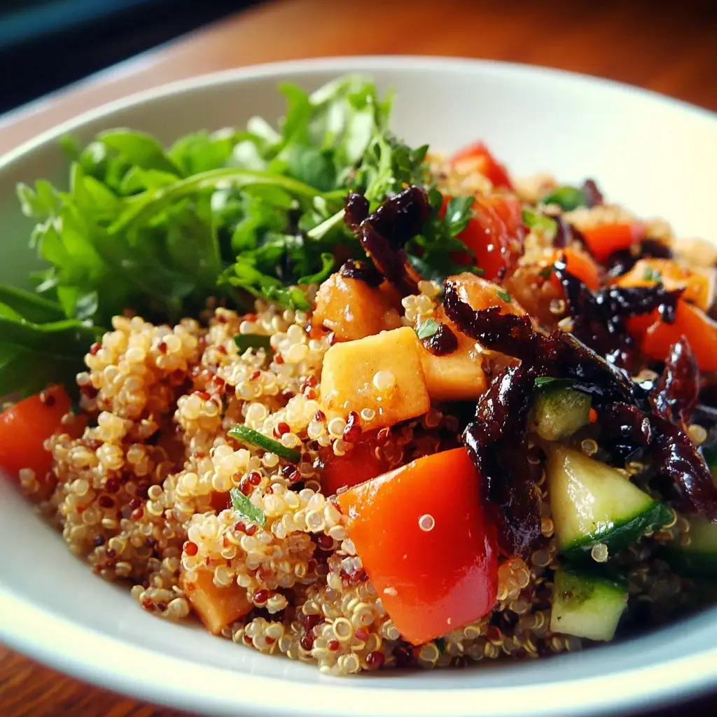 Warm Quinoa and Veggie Salad – OurKitchenRecipe.com