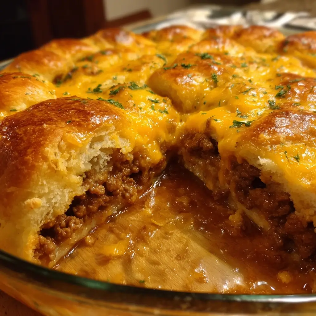 Easy Cheeseburger Crescent Bake Recipe - OurKitchenRecipe.com