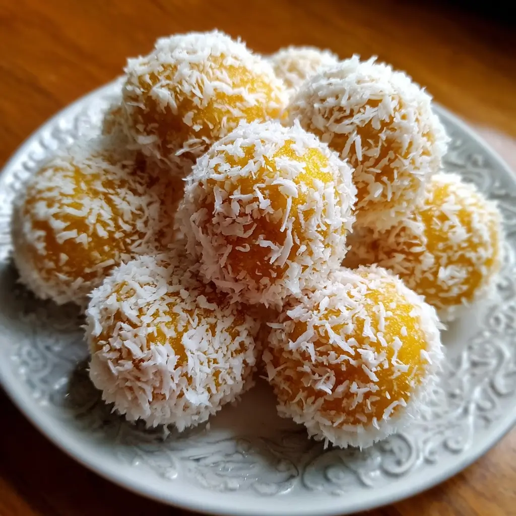 Fast Mango Coconut Balls - OurKitchenRecipe.com
