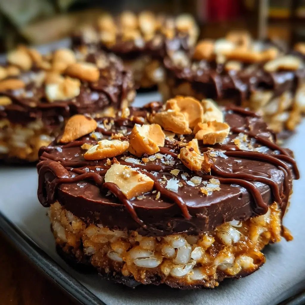 Peanut Butter Chocolate Rice Cakes – OurKitchenRecipe.com