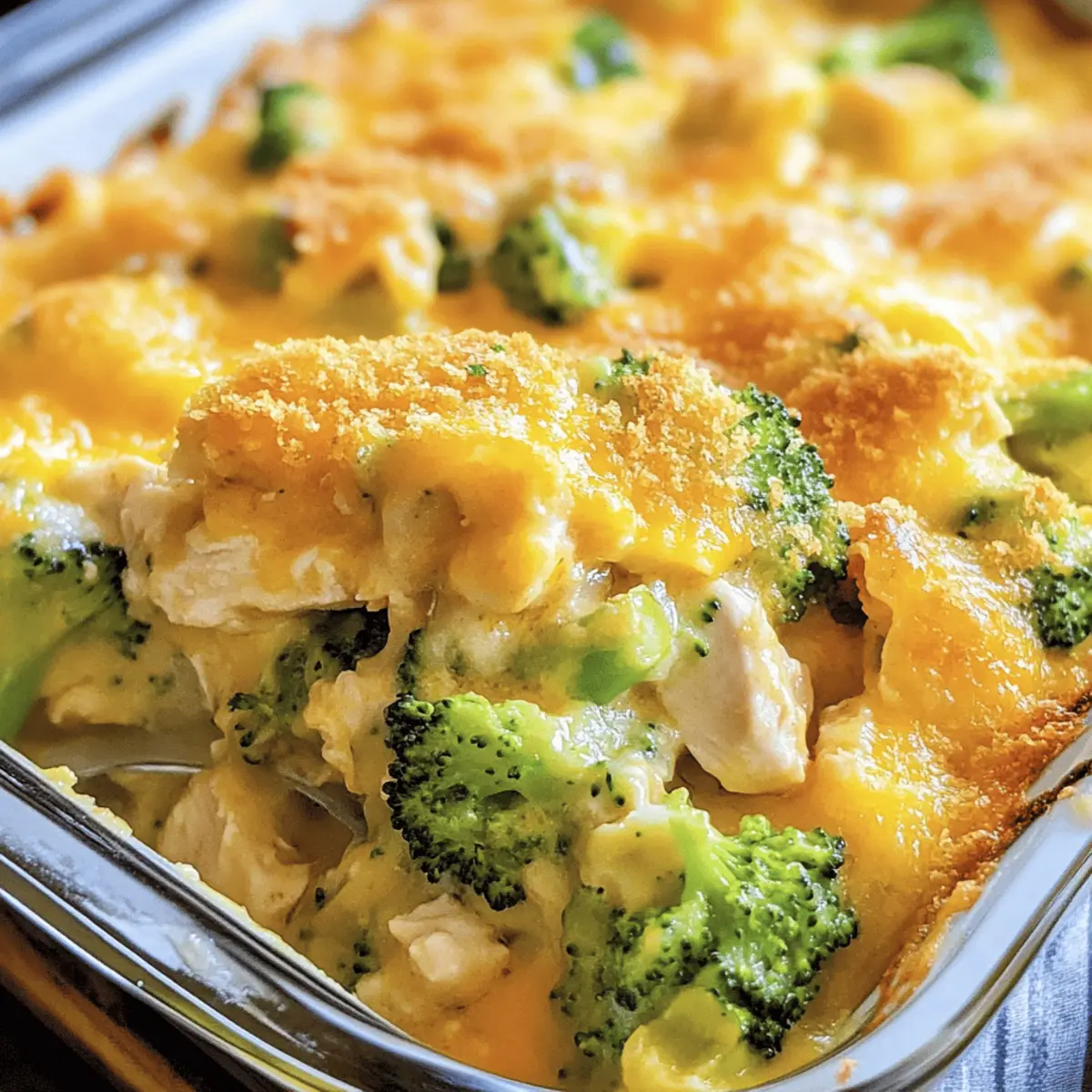 Easy Comforting Cheesy Chicken Broccoli Casserole