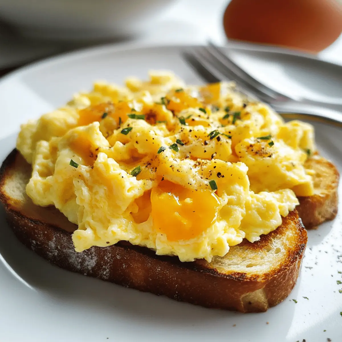 Ultimate Cheesy Scrambled Eggs Toast: Irresistible Creamy Treat