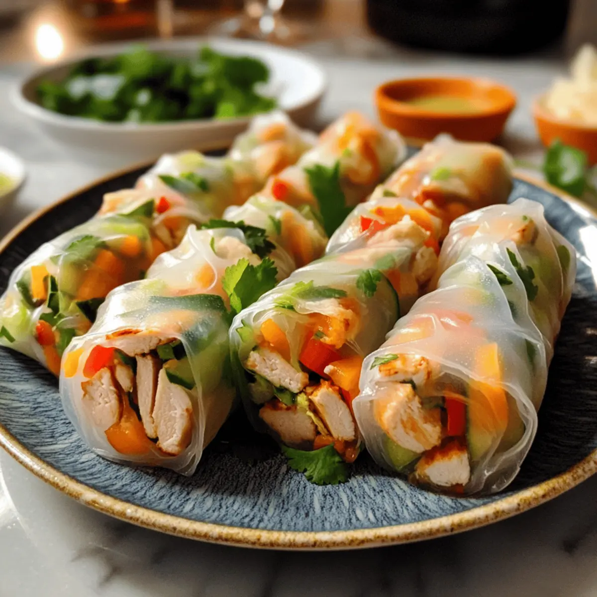 Ultimate Delicious Crisp Chicken & Veggie Rice Paper Rolls