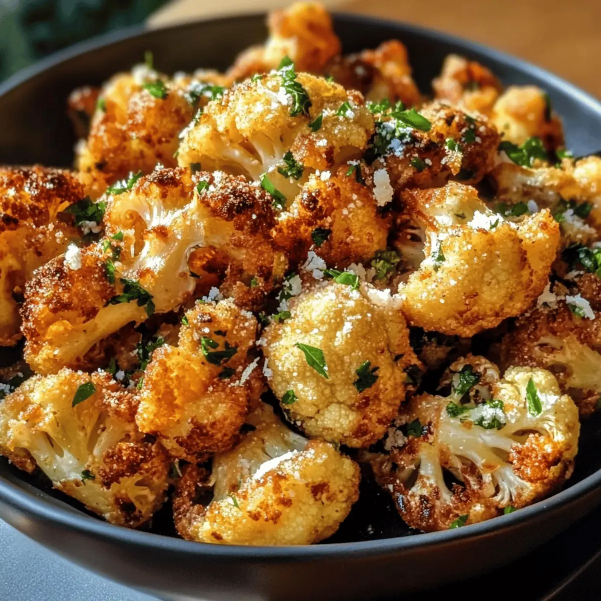 Ultimate Delicious Crispy Garlic Parmesan Cauliflower