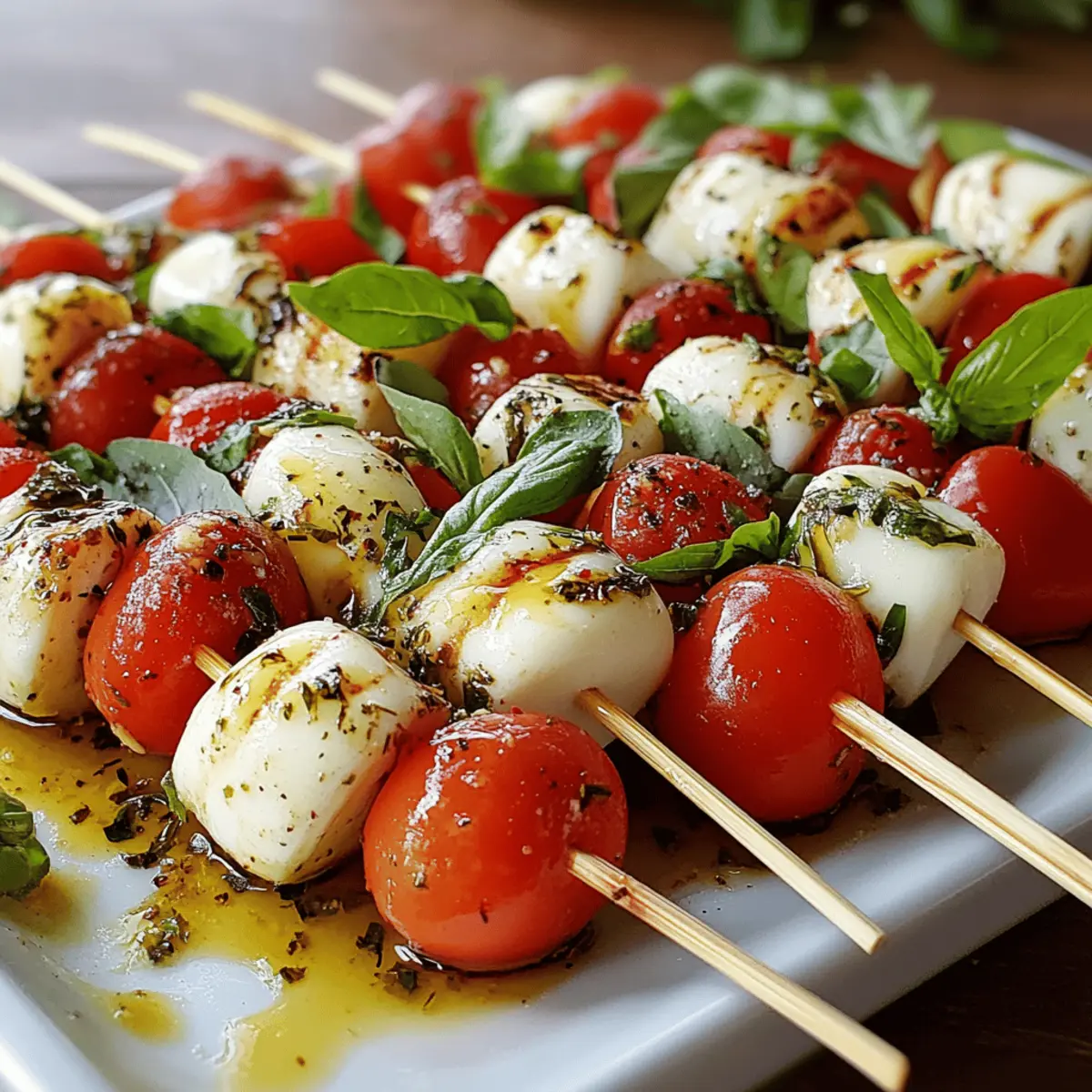 Ultimate Fresh Caprese Salad Skewers: Delicious, Juicy Appetizer