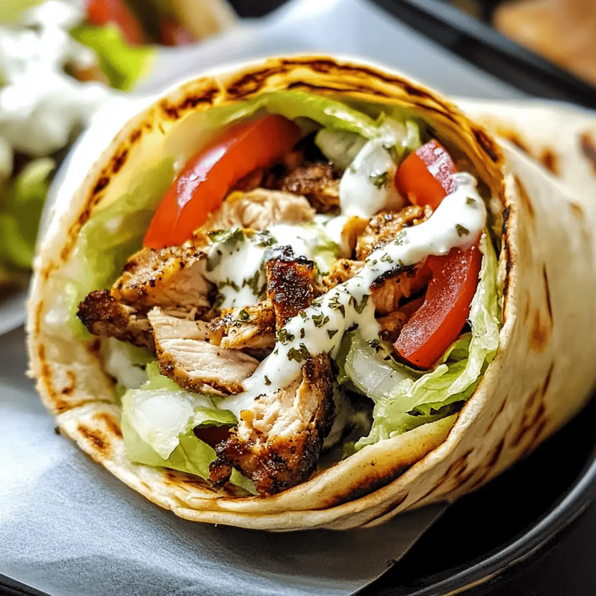 Easy Greek Chicken Gyro Wraps with Delicious Juicy Goodness