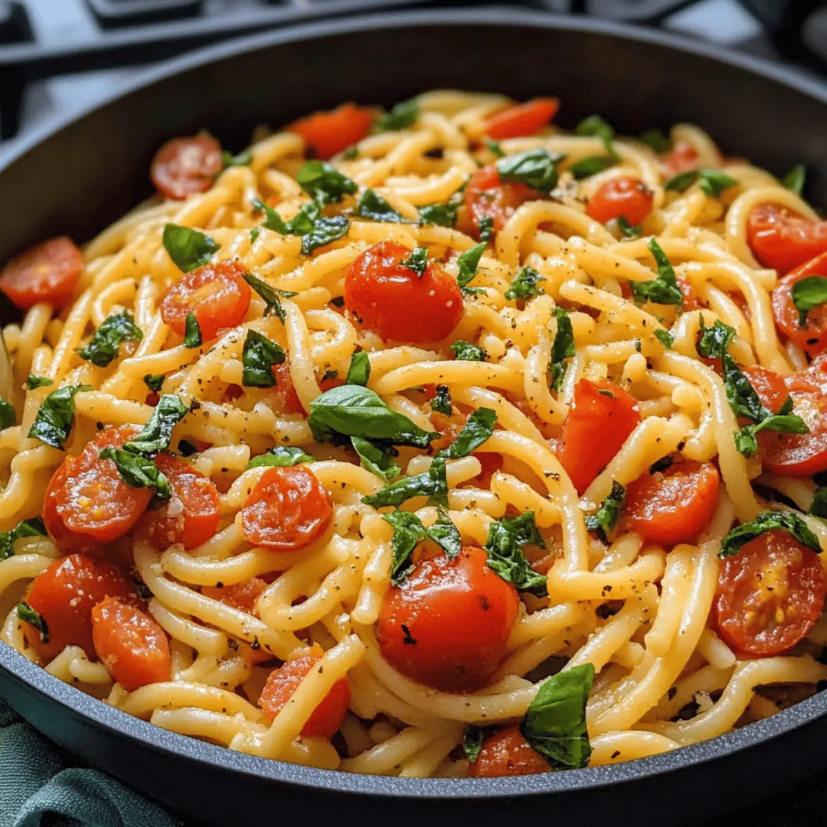 Easy One-Pot Tomato Basil Pasta That Bursts with Delicious Flavor