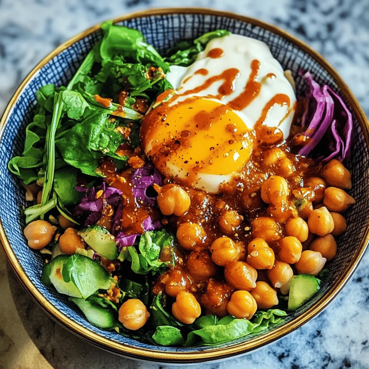 Easy Spicy Chickpea Buddha Bowl with Crispy Delicious Crunch
