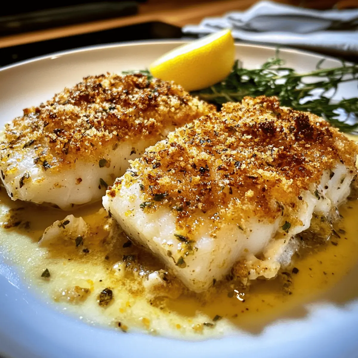 Easy Delicious Herb-Crusted Cod with Lemon for Crispy Dinners