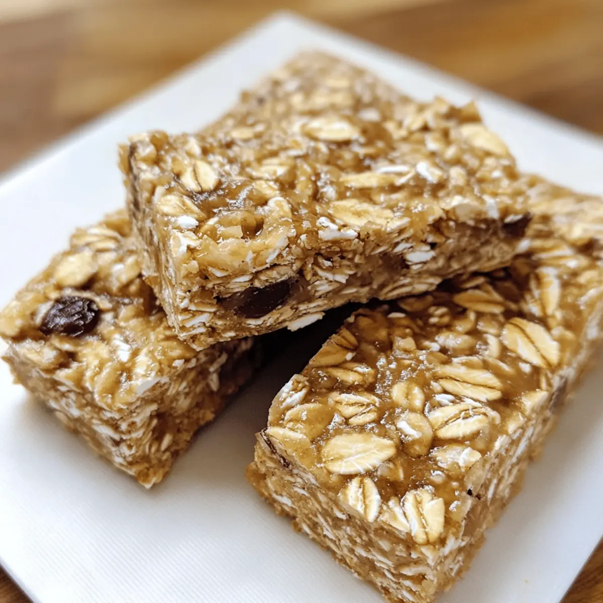 Easy Chewy No-Bake Oat Energy Bars for Quick, Healthy Boosts