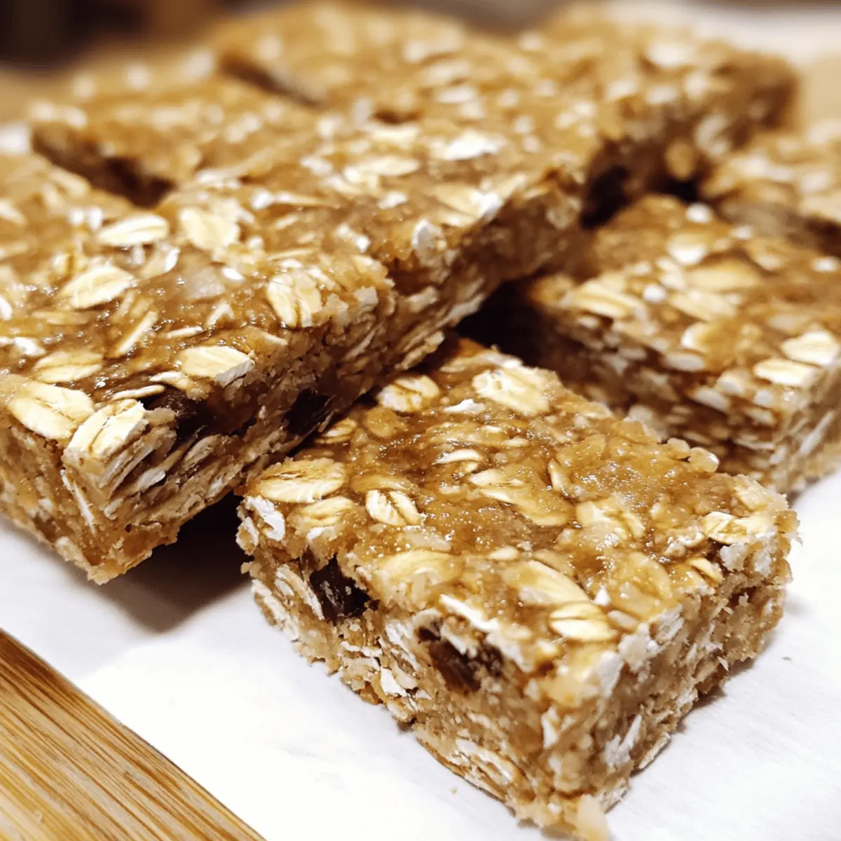 Easy Chewy No-Bake Oat Energy Bars for Quick, Healthy Boosts