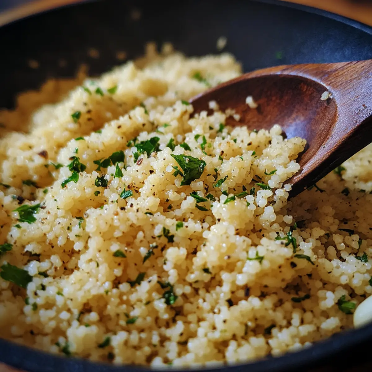 Easy Simple Garlic Herb Couscous: Irresistible, Delicious