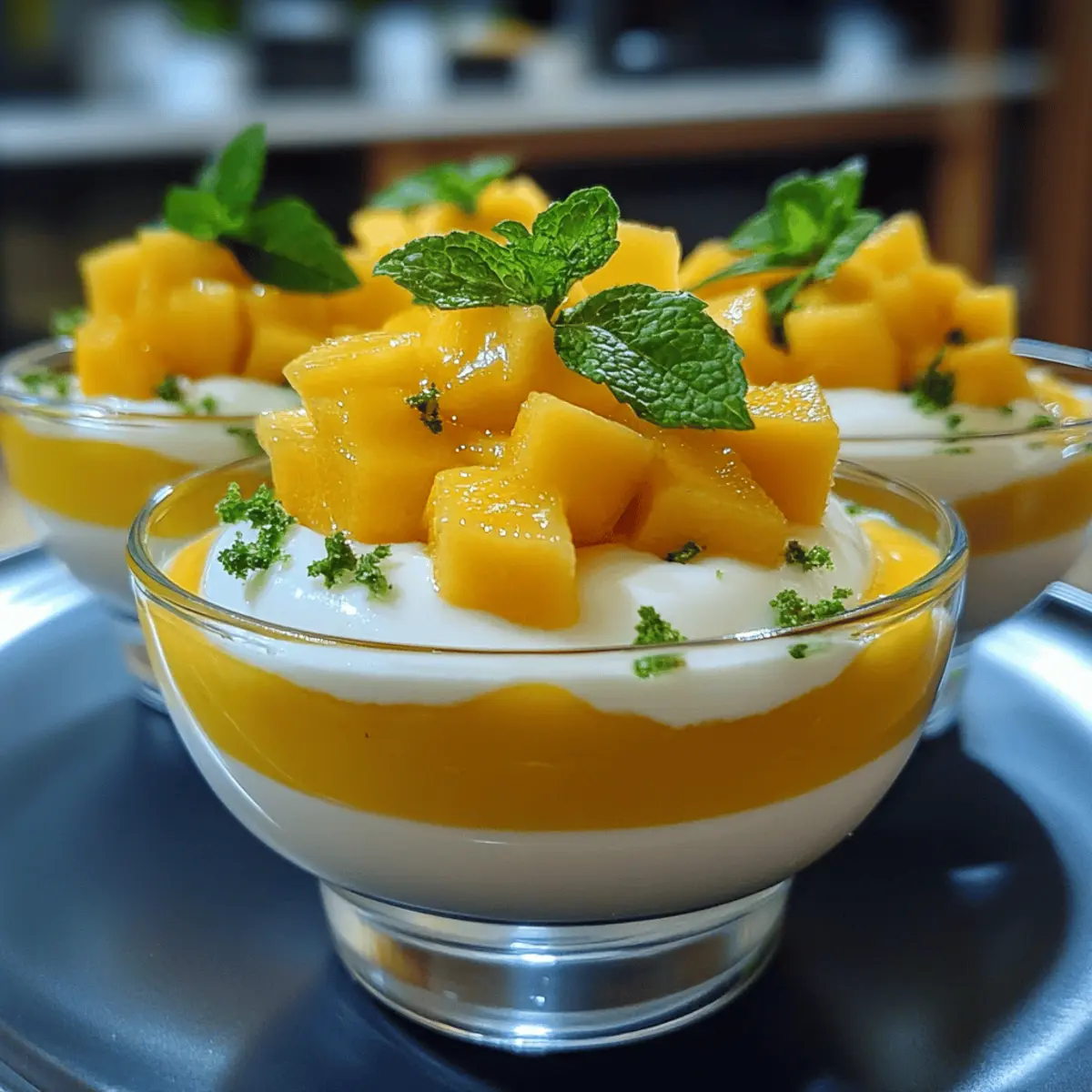 Easy Creamy Mango Yogurt Cups: Irresistible Refreshing Treat