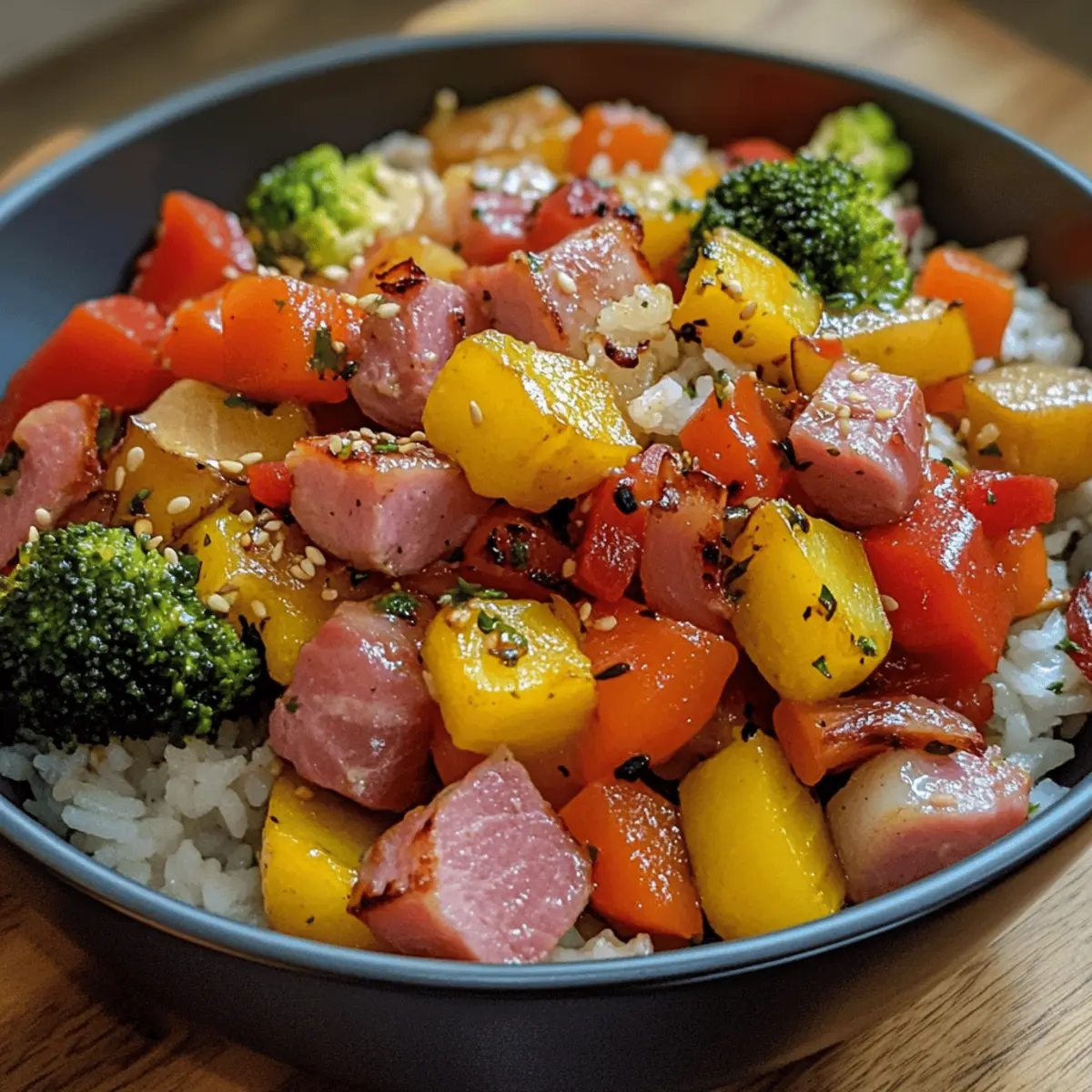 Perfect Easy Ham Veggie Stir-Fry: Delicious Crispy Weeknight Meal