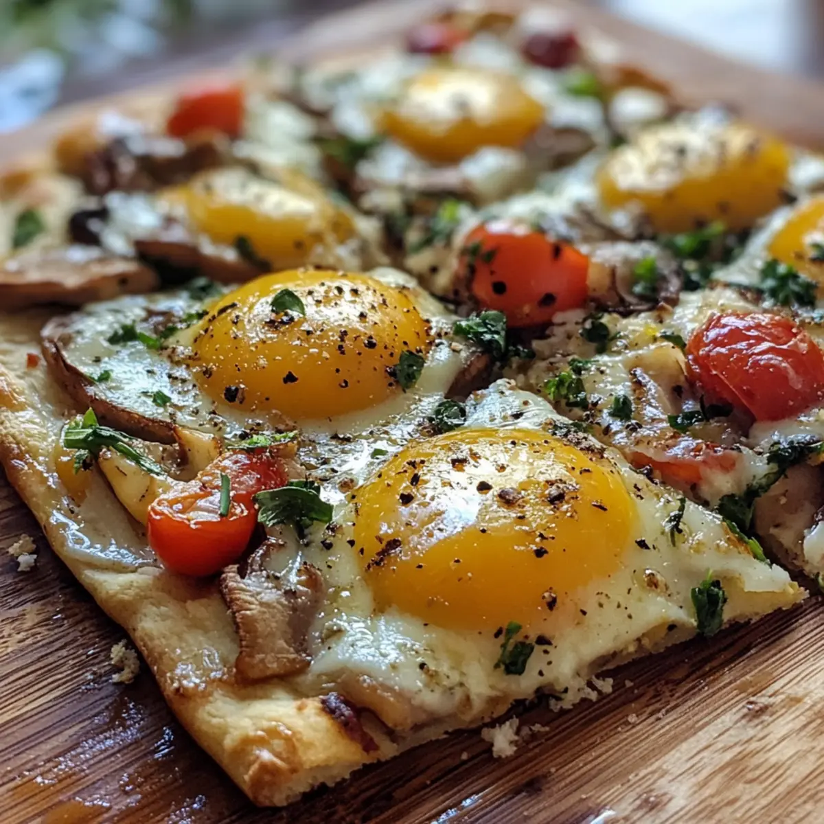 Easy Delicious Veggie Breakfast Flatbread That Brings Morning Joy