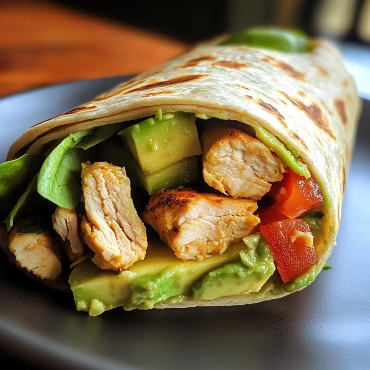 Irresistible Easy Chicken Avocado Wrap Bursting with Fresh Flavor